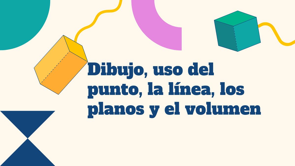 Dibujo, uso del punto, la línea, los planos y el volumen RD...
